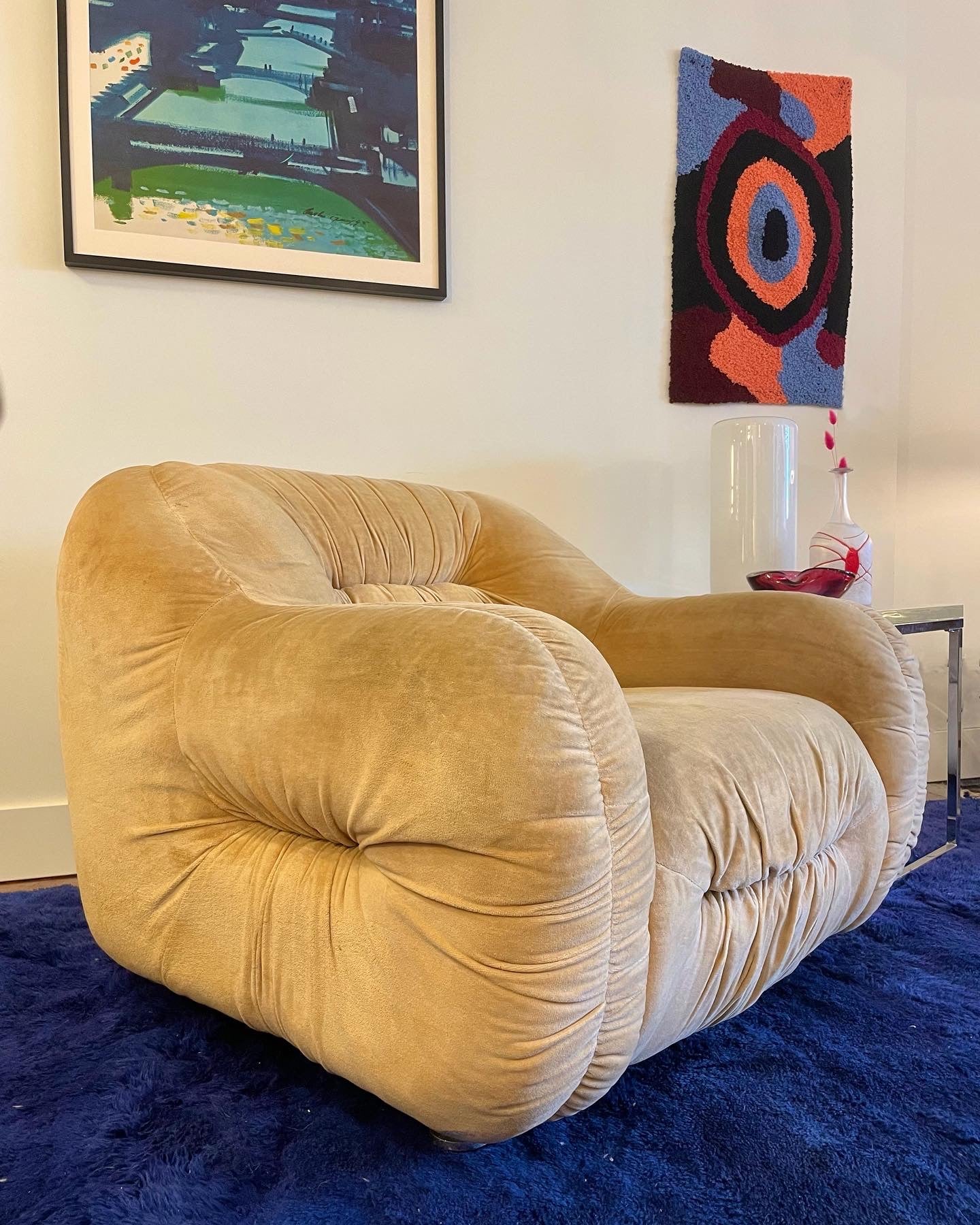 Beige Ruched Armchair – STAY Home Furnishings